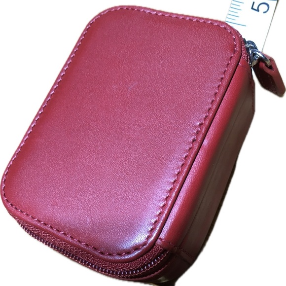 Coach | Accessories | Coach Vintage Red Leather Pill Case W Bottles ...